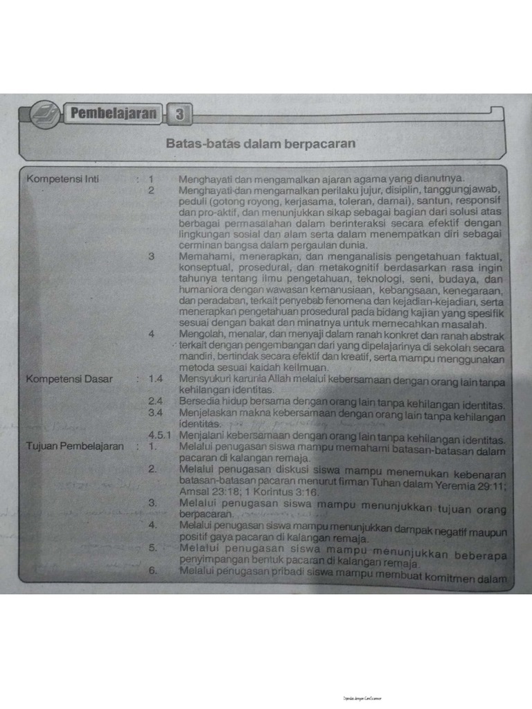 Kelas X - Batas Batas Dalam Pacaran | PDF