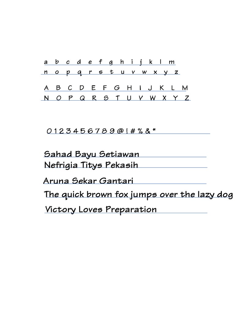 Contoh Typeface dan Typography | PDF