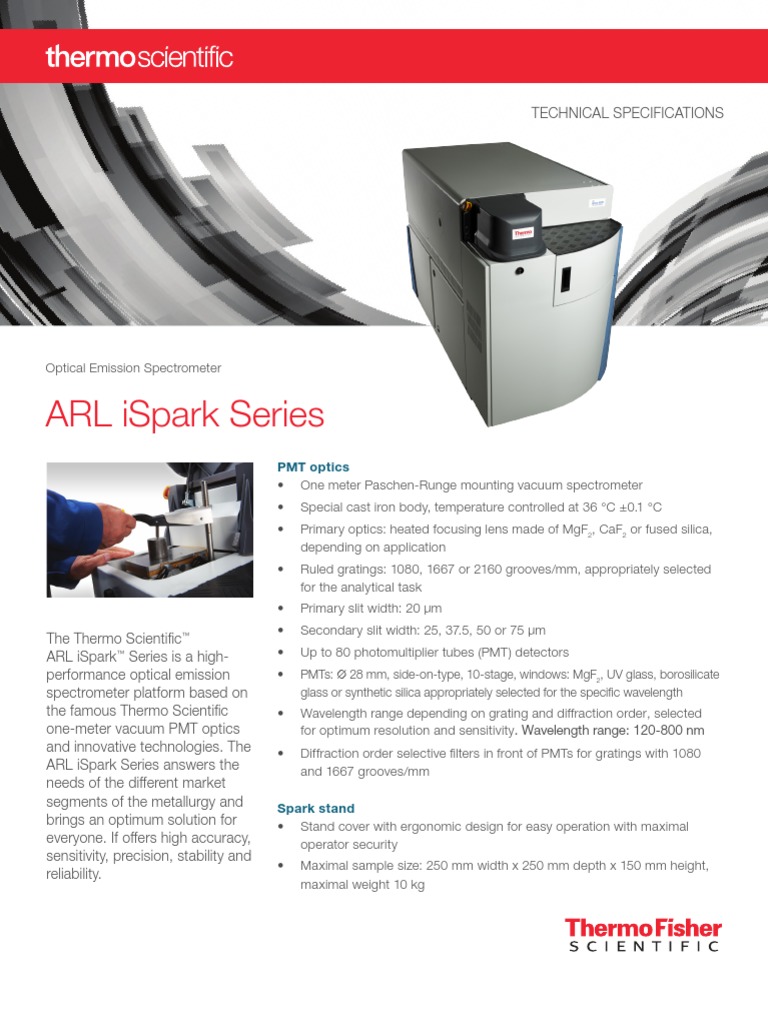 1.2 ARL Ispark Technical Spec | PDF | Optics | Metrology