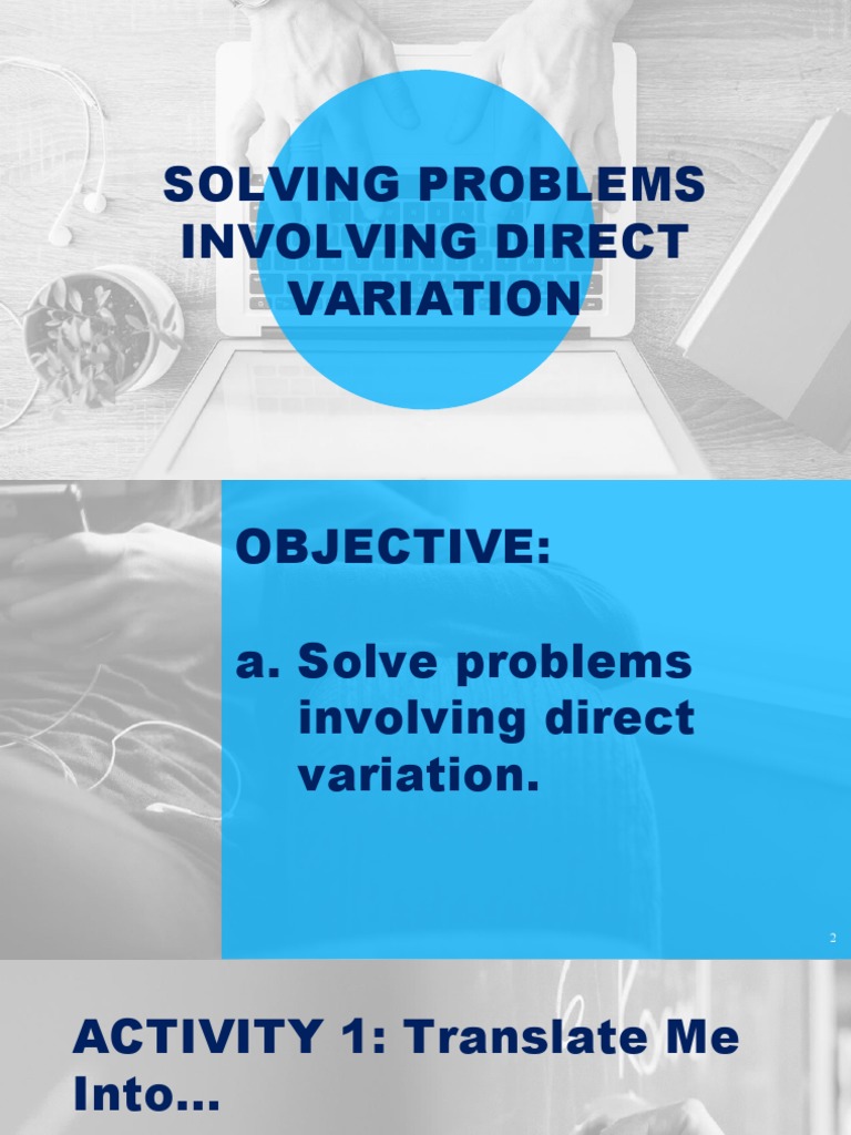 Solving Problems Involving Direct Variation | PDF | Variable (Mathematics) | Equations