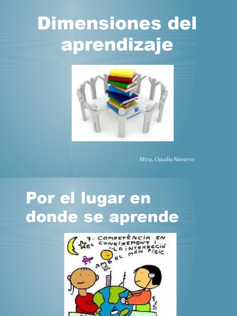 Las Dimensiones Del Aprendizaje – JSLDLN