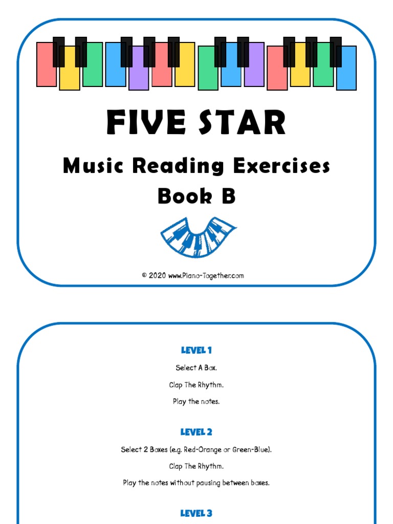 Five Star: Music Reading Exercises Book B | PDF