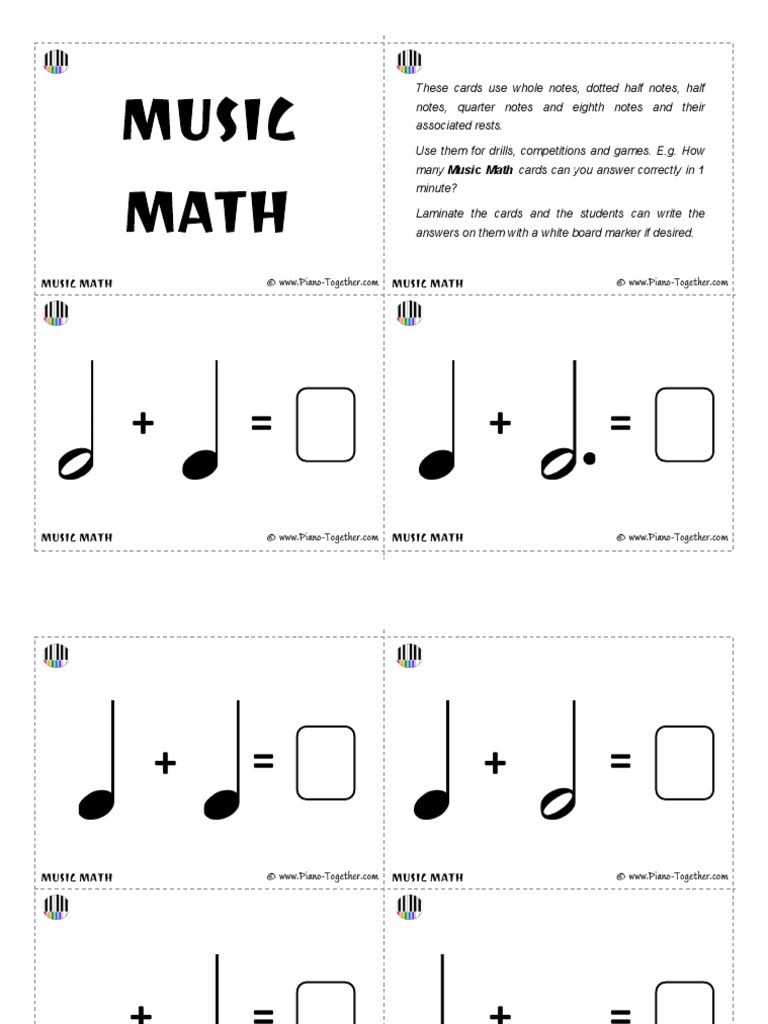Music Math Music Math | PDF | Leisure