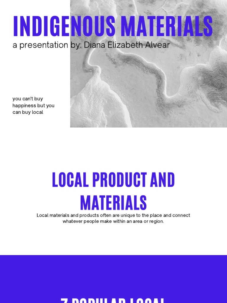 Indigenous Materials | PDF | Furniture