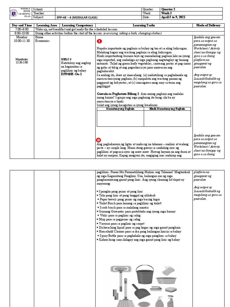WHLP Epp (He) 4 - Q4 | PDF