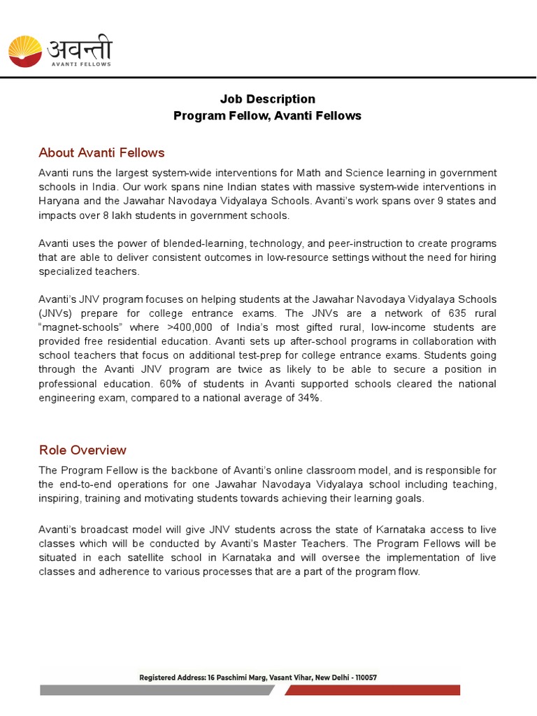 Avanti Fellows - 29 - 03 - 2021 - 11 - 51 - 05 | PDF | Teaching | Teachers