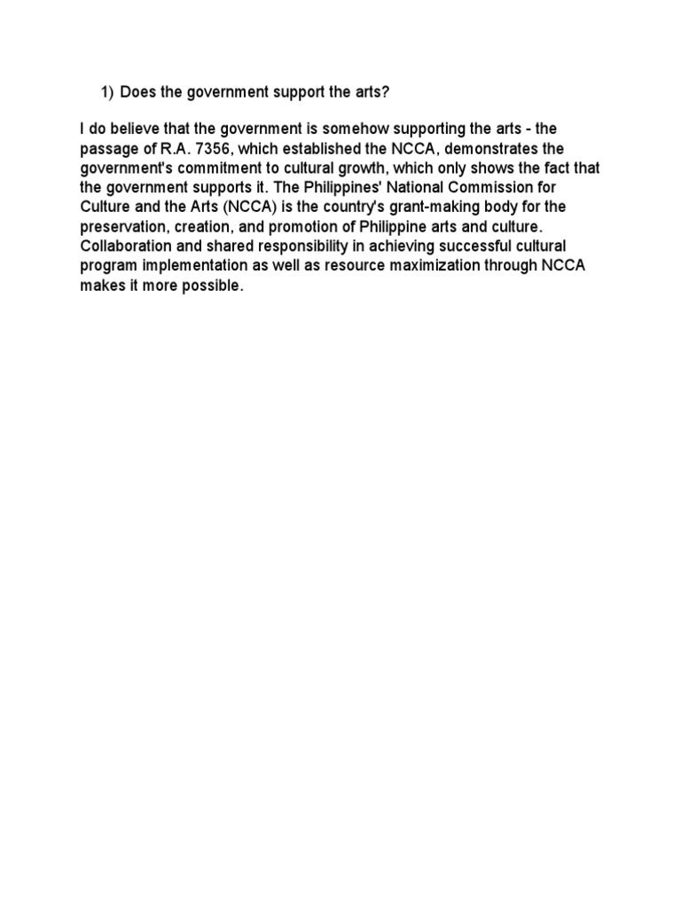 Arts Grade 12 Activity | PDF