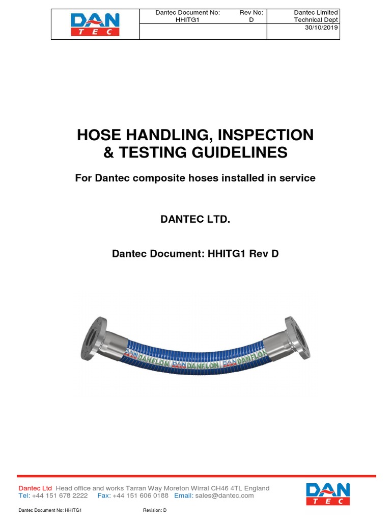 Hose Handling, Inspection & Testing Guidelines: For Dantec Composite ...
