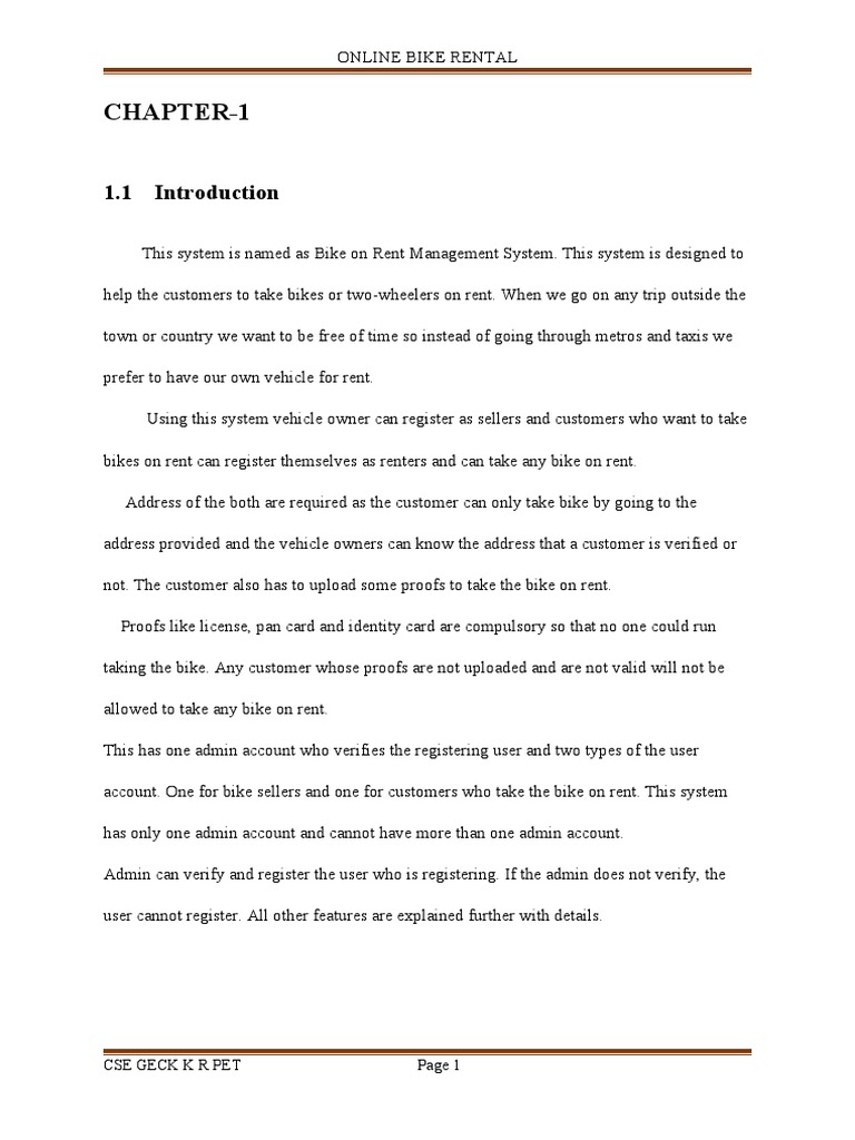 Online Bike Rental | PDF | My Sql | Php