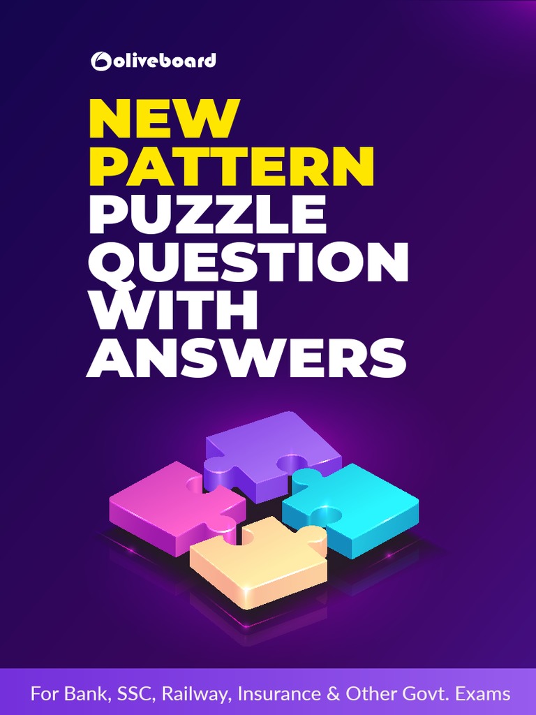 NEW Pattern: Puzzle With Answers | PDF | Color | Light
