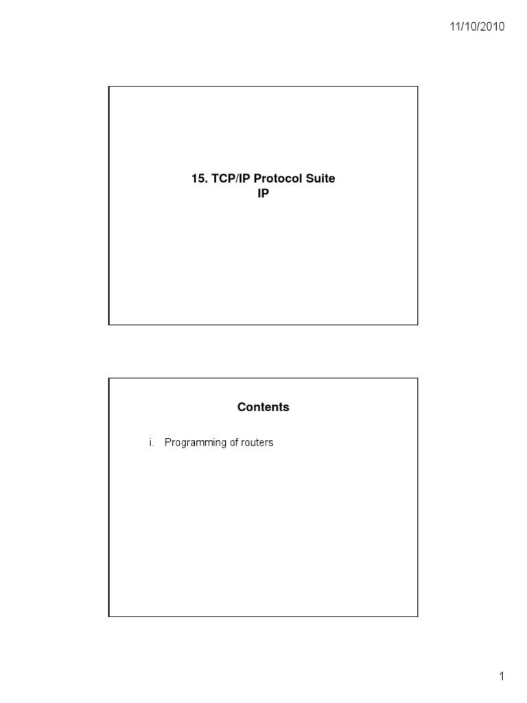 Tcp Ip Protocol Suite Routers Pdf Routing Internet Protocols