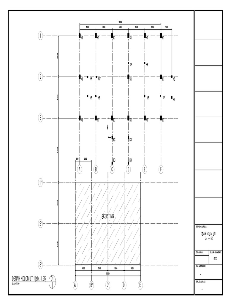 Schedule Kolom & Balok (v1) | PDF
