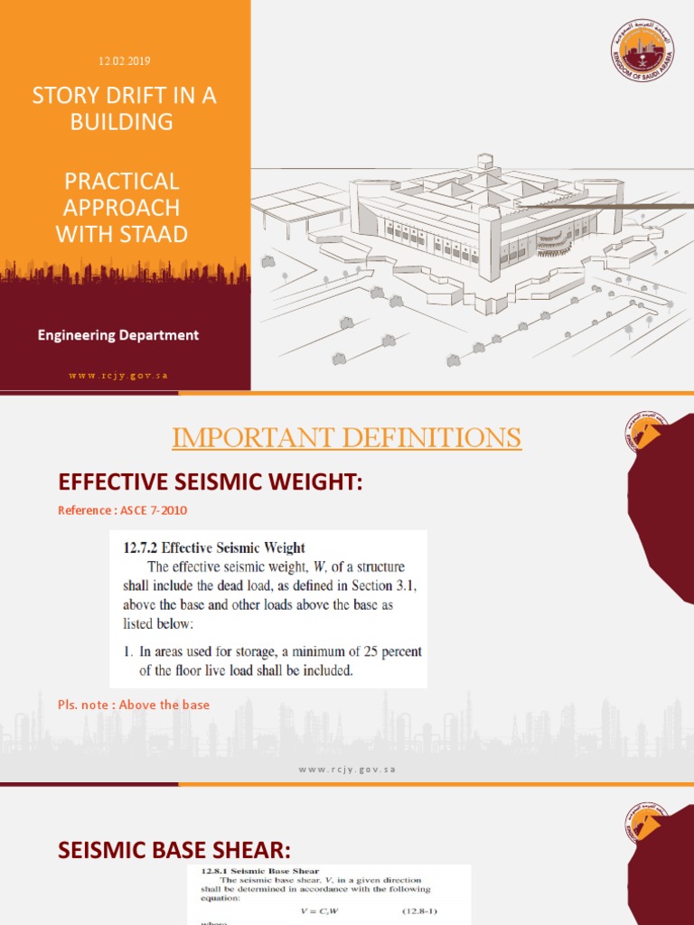 Building Story Drift Analysis with STAAD | PDF | Wound | Physics