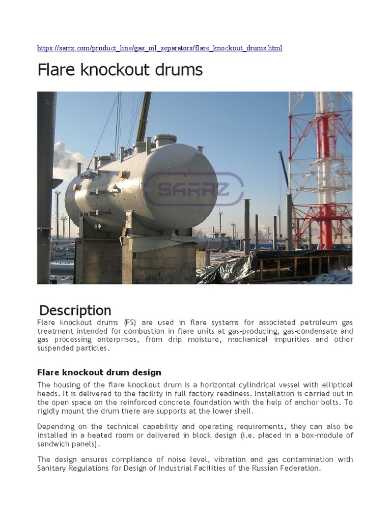 Flare Knockout Drum 1 X 0 | PDF
