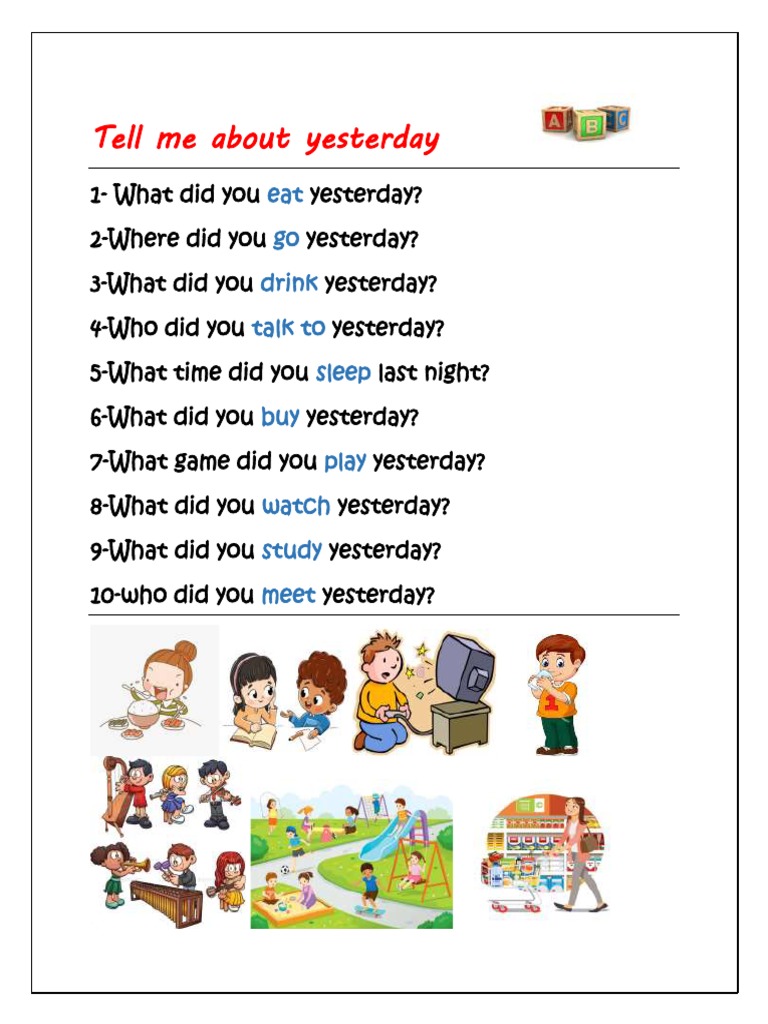 Tell Me About Yesterday | PDF