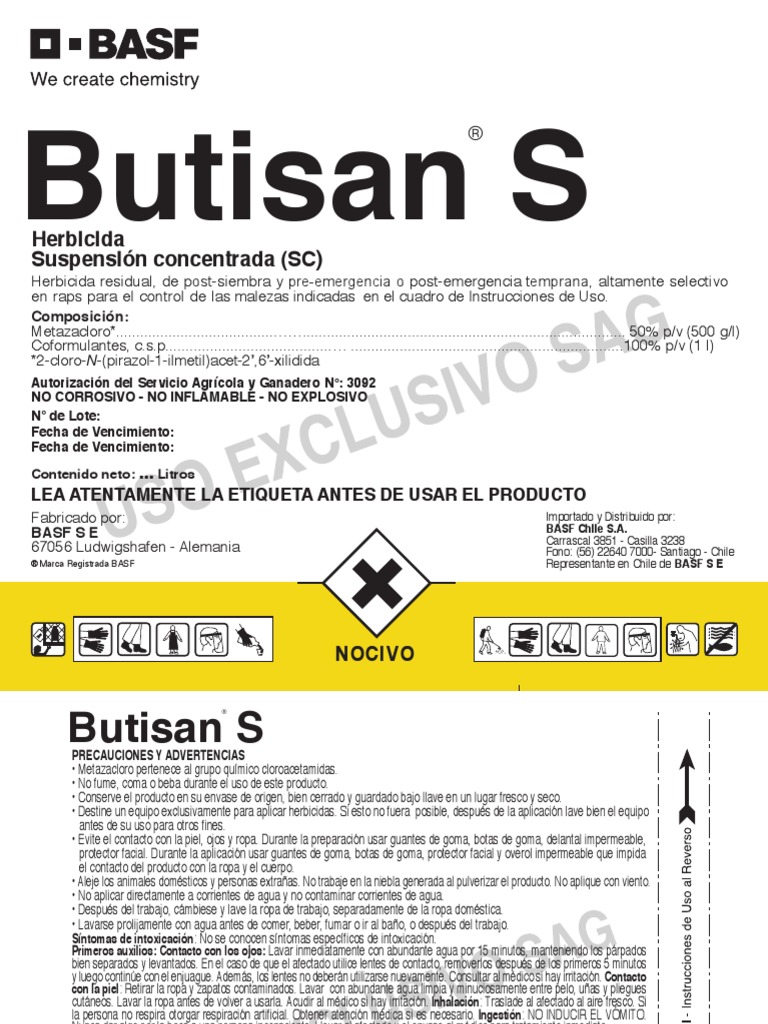 Etiqueta Butisan Sag Feb2021-Ok-final | PDF | Agua | Médico de atención ...