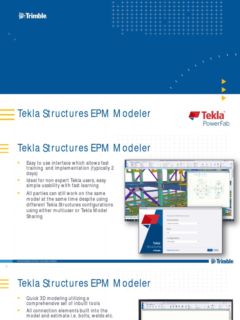 Tekla Structures EPM Modeler FINAL | 3 D Modeling | 3 D Computer Graphics