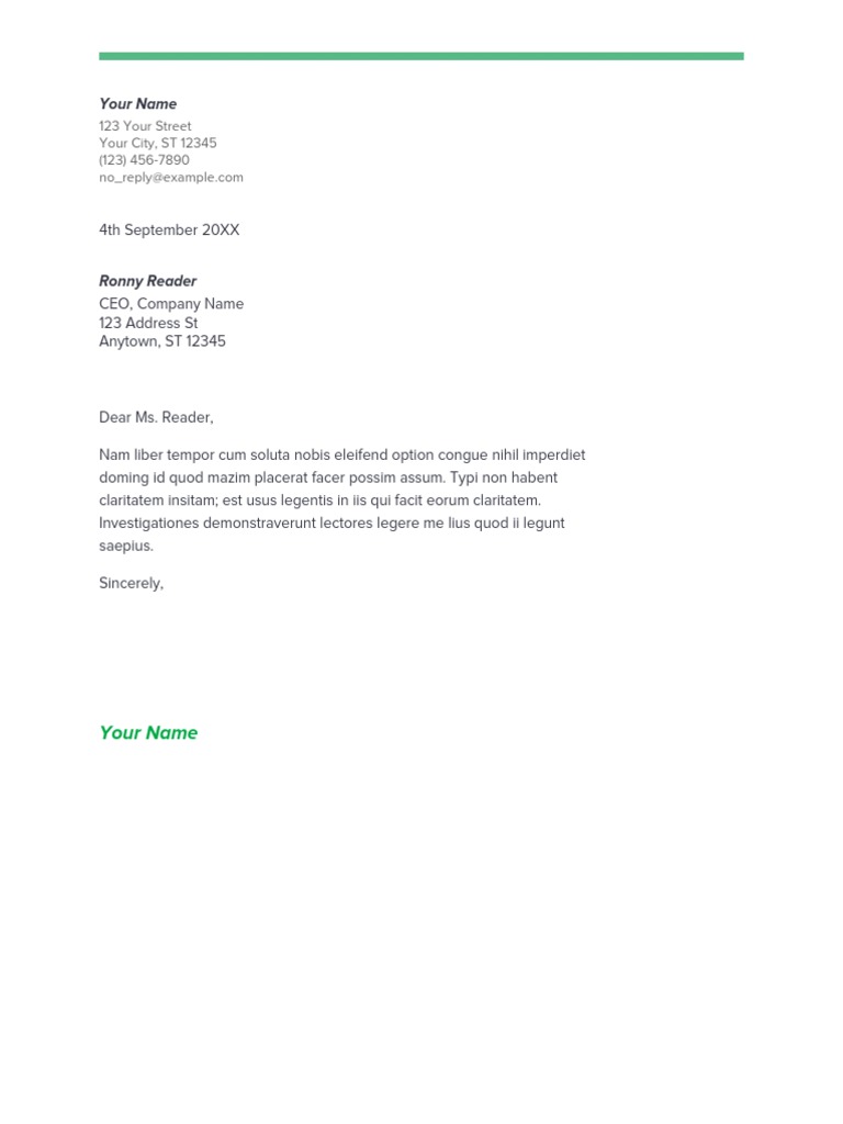Letter 1 | PDF