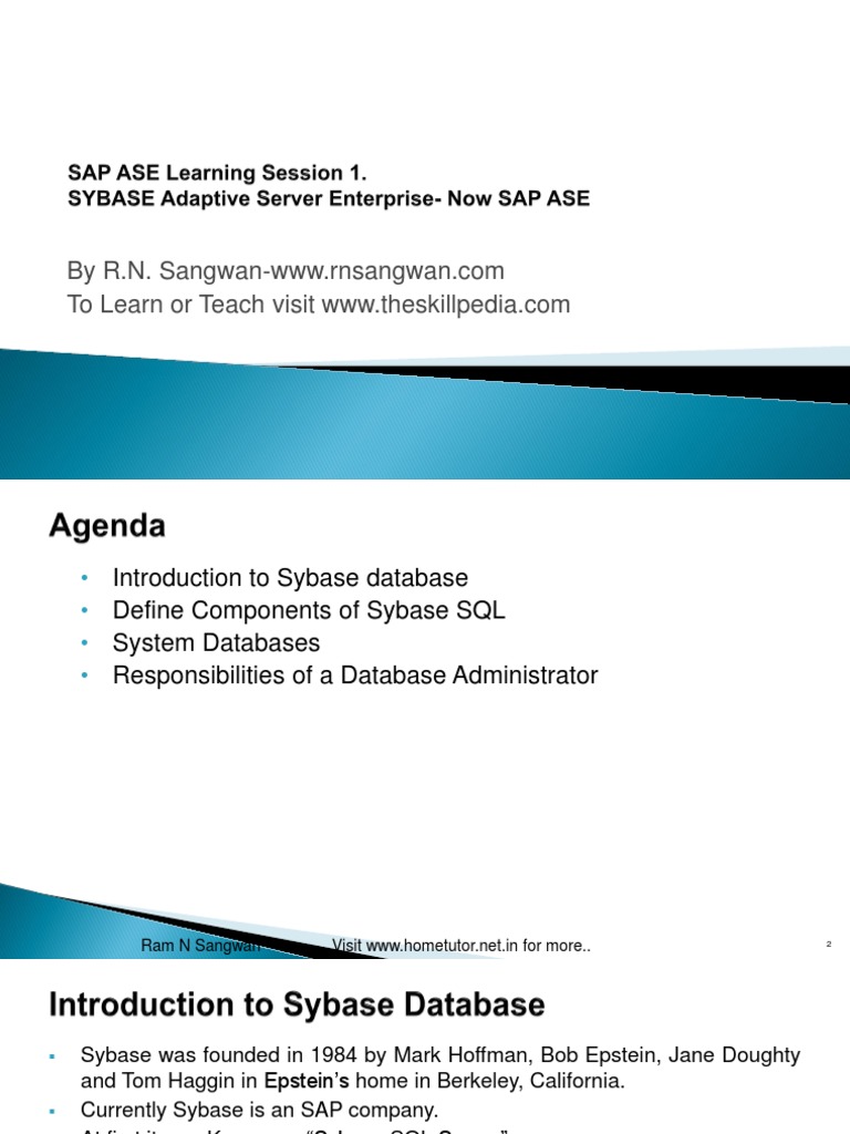 Sybase | PDF | Databases | Server (Computing)
