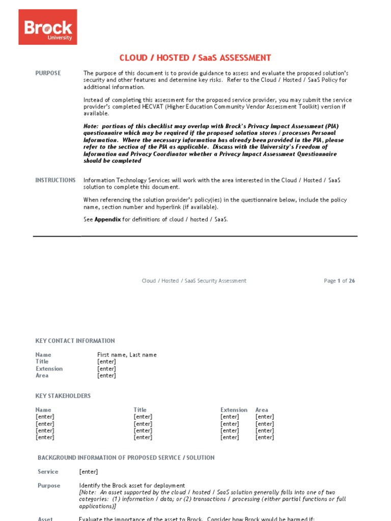 Cloud Security Assessment Guide | PDF | Software As A Service | Cloud ...