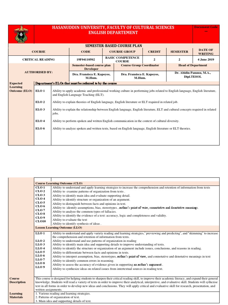 RPS CRITICAL READING (English) | PDF | Reading Comprehension | Speed ...