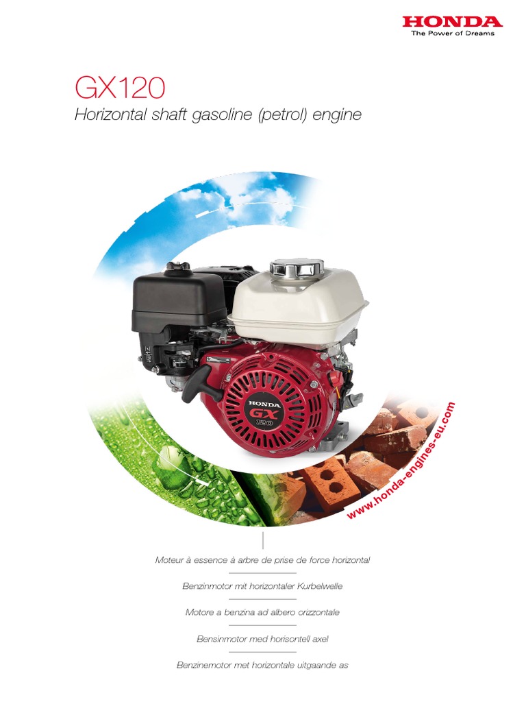 GX120 Engine Specifications | PDF | Metrology | Vehicle Parts