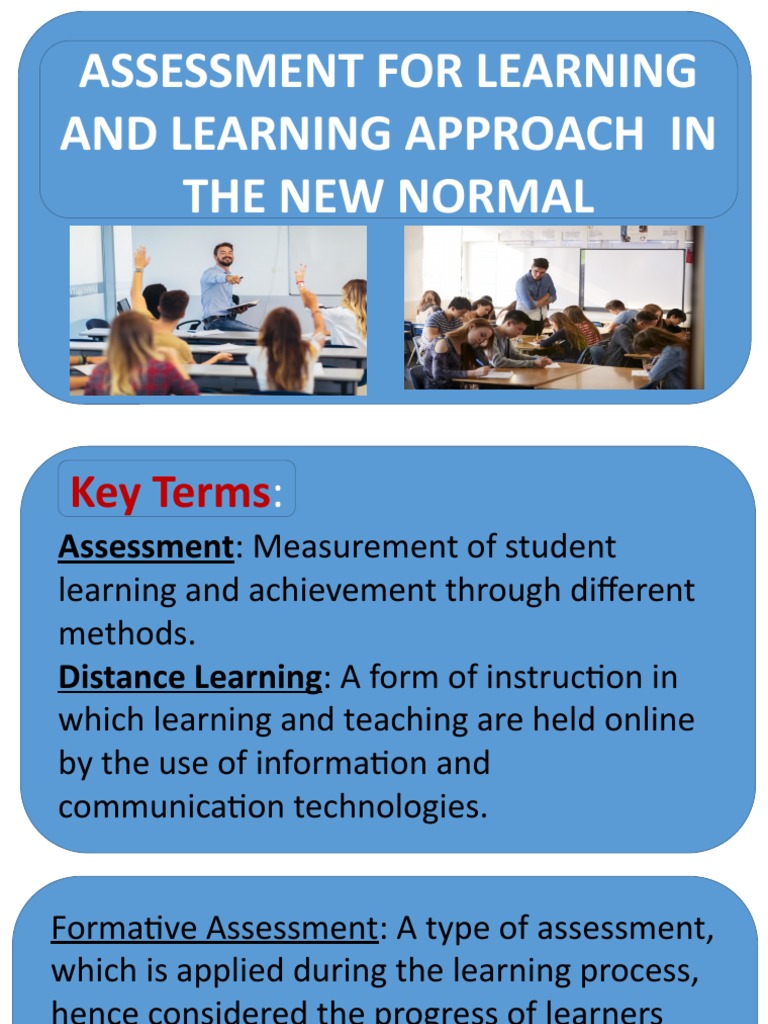 Assessment For Learning in The New Normal | PDF | Educational ...