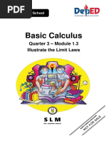 Basic Calculus Module 1 | PDF | Function (Mathematics) | Variable (Mathematics)