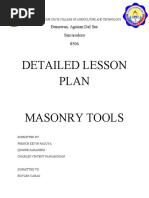 Masonry Lesson Plan | PDF | Drill | Brick