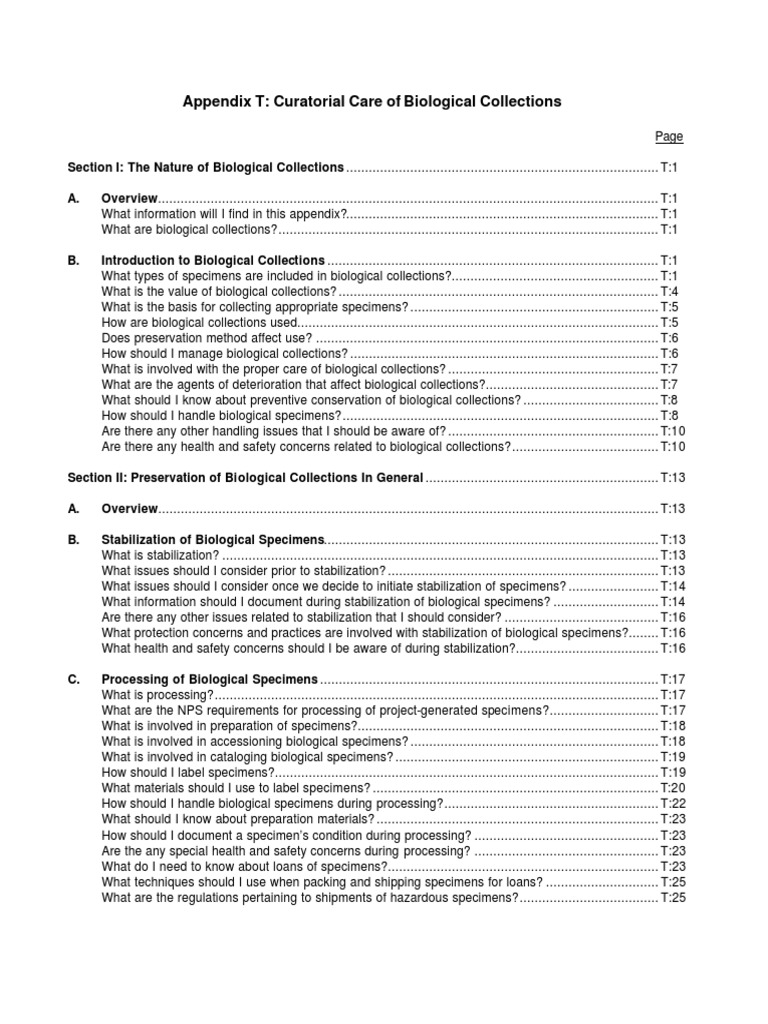 Appendix T | PDF | Invertebrate | Biology