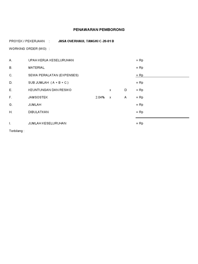 Form Kosong | PDF