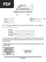 Certificate of Occupancy Template Philippines | PDF | Justice | Crime ...