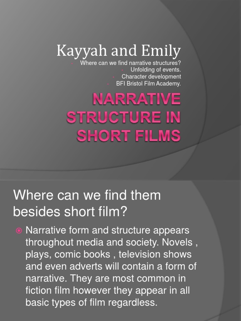 Narrative Structure in Short Films For College | PDF | Narrative ...