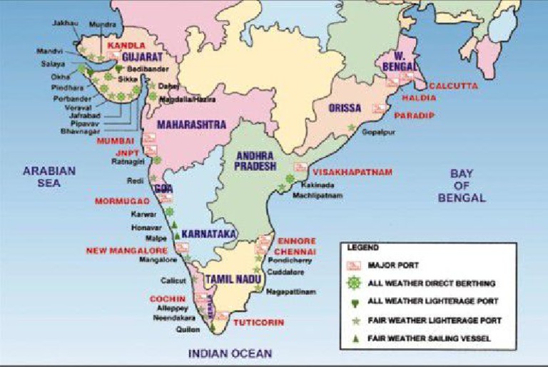 Indian Port MAP | PDF