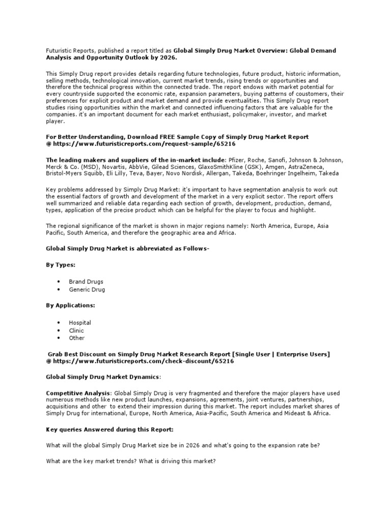COVID 19 LOCKDOWN IMPACT On Global Simply Drug Market Overview Global ... COVID 19 LOCKDOWN IMPACT On Global Simply Drug Market Overview Global ...