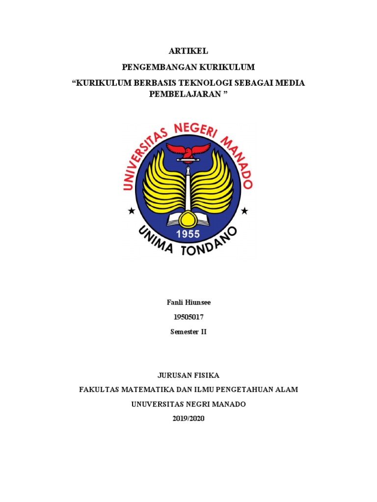 Kurikulum Teknologi untuk Pembelajaran Efektif | PDF