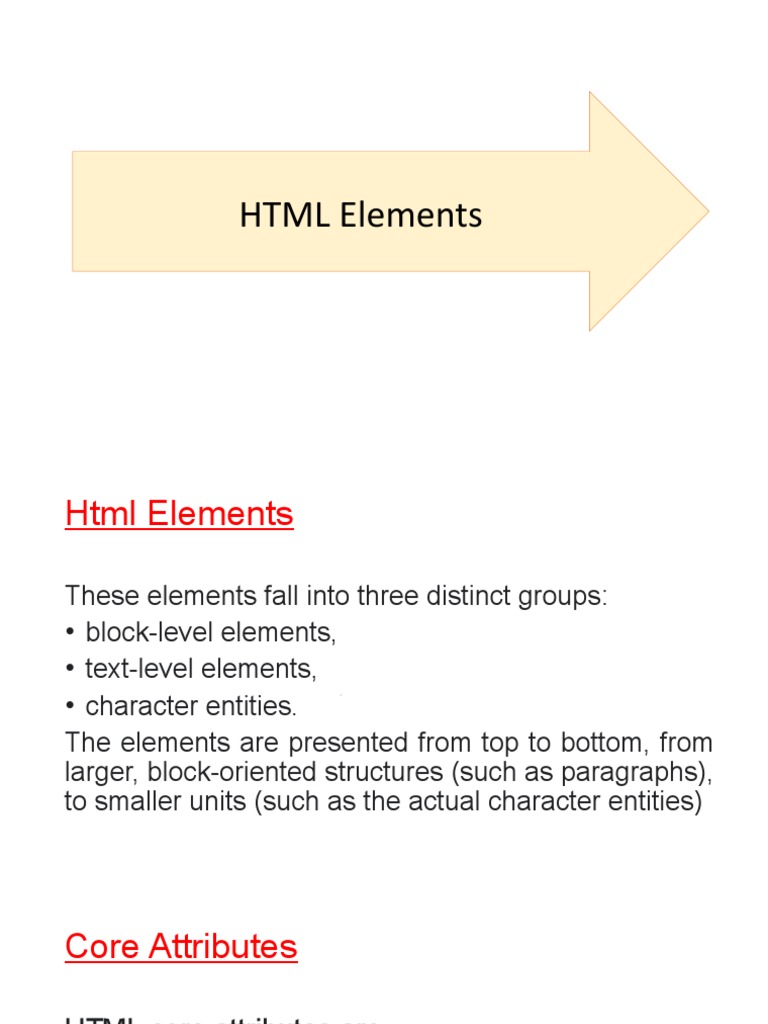 Unit2 - L2 - HTML Elements | PDF | Html Element | Html