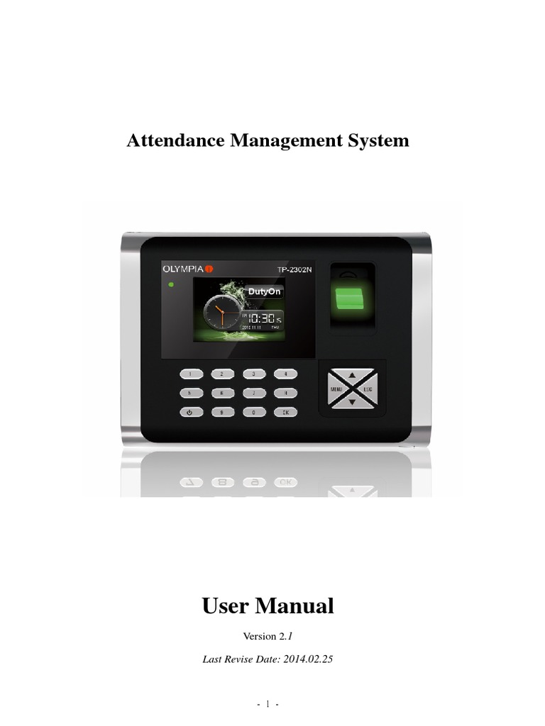 Attendance Management System Software Manual | PDF | Window (Computing ...
