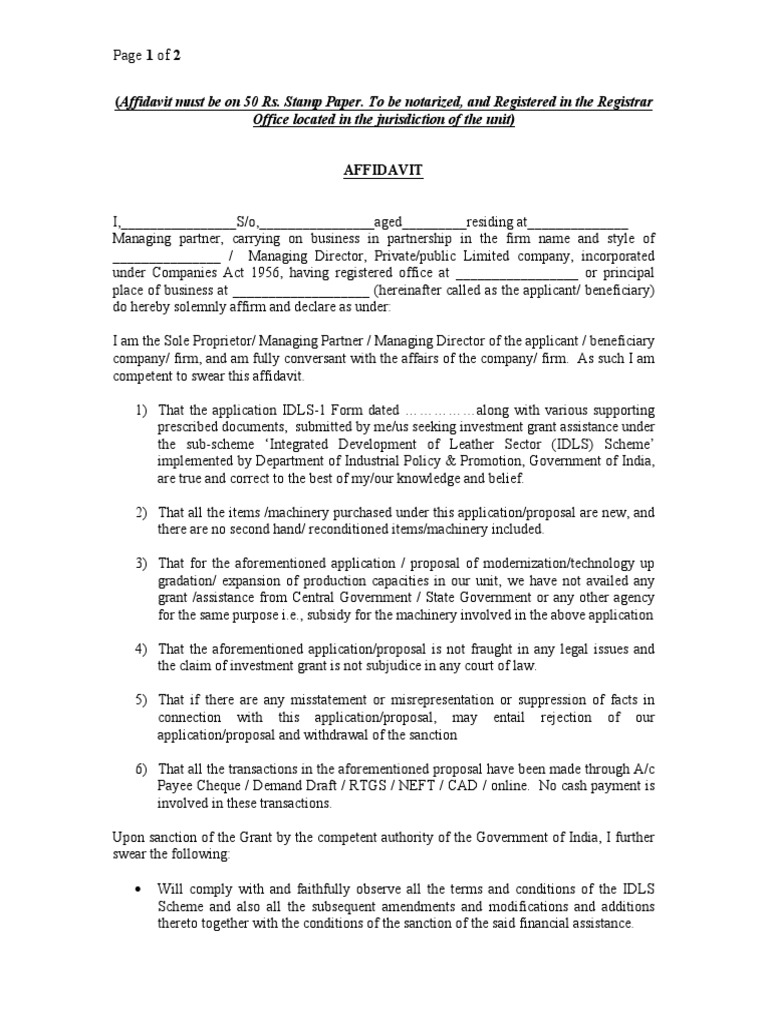 MG Affidavit | PDF | Affidavit | Notary Public
