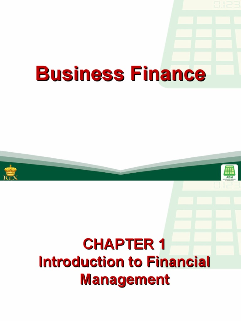 2 Organizational Chart and The Roles of The VP For Finance | PDF ...