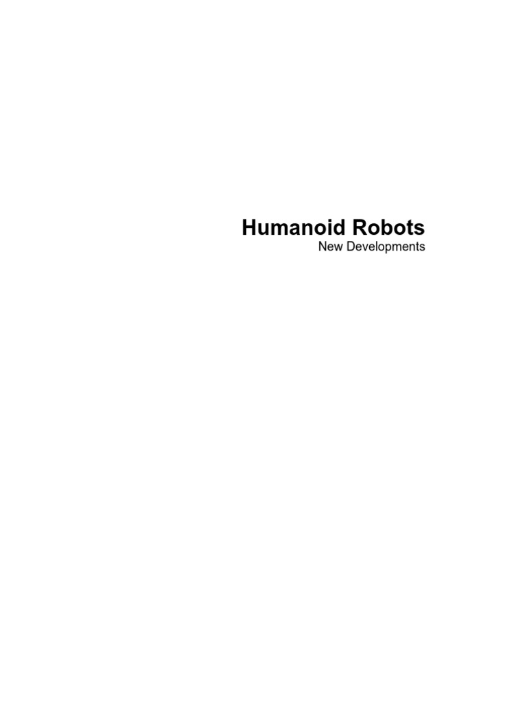 Humanoid Robots - New Developments | PDF | Rotation Around A Fixed Axis ...