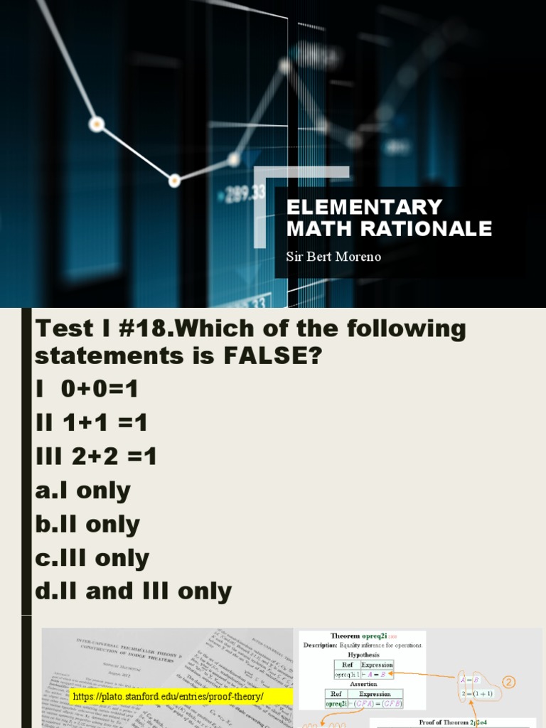 Elementary Math Rationale | PDF