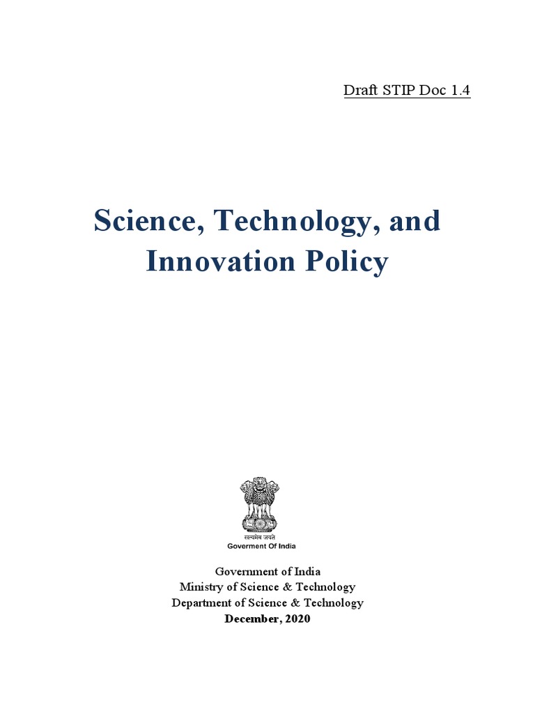 STIP Doc 1.4 Dec2020 | PDF | Innovation | Sustainability