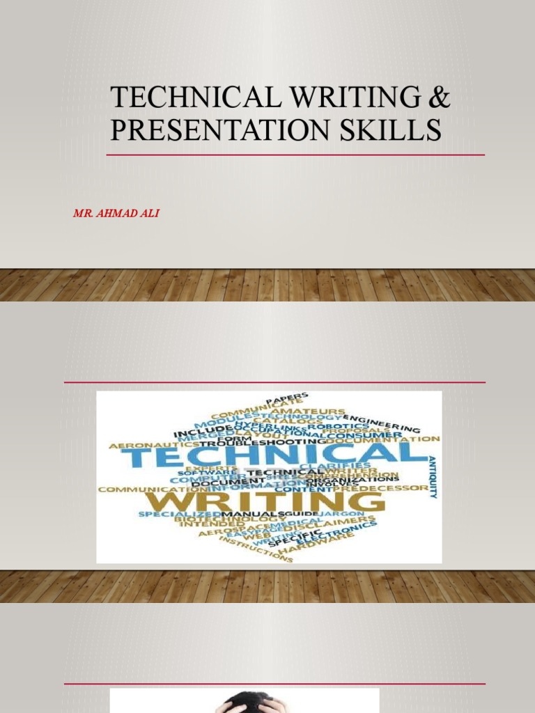 Technical Writing & Presentation Skills | PDF | Writers | Information