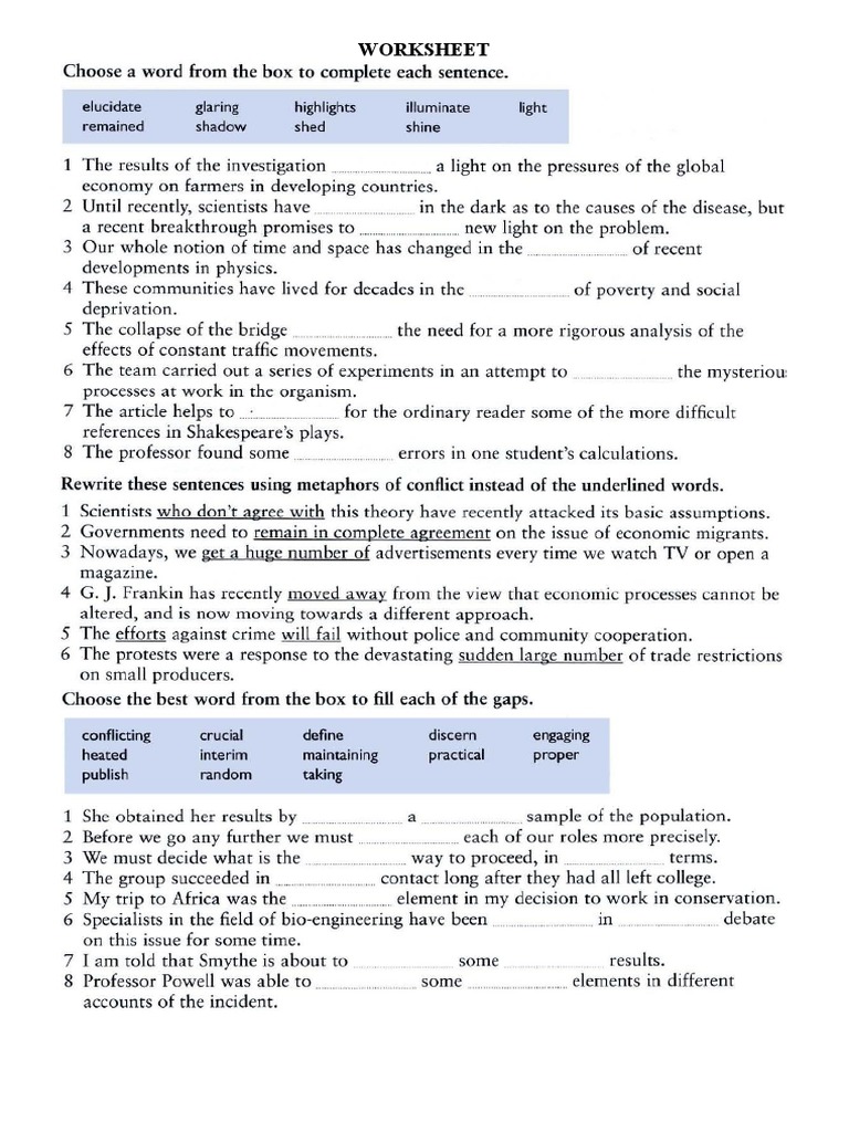 Worksheet 6 | PDF | Ice Age | Nature