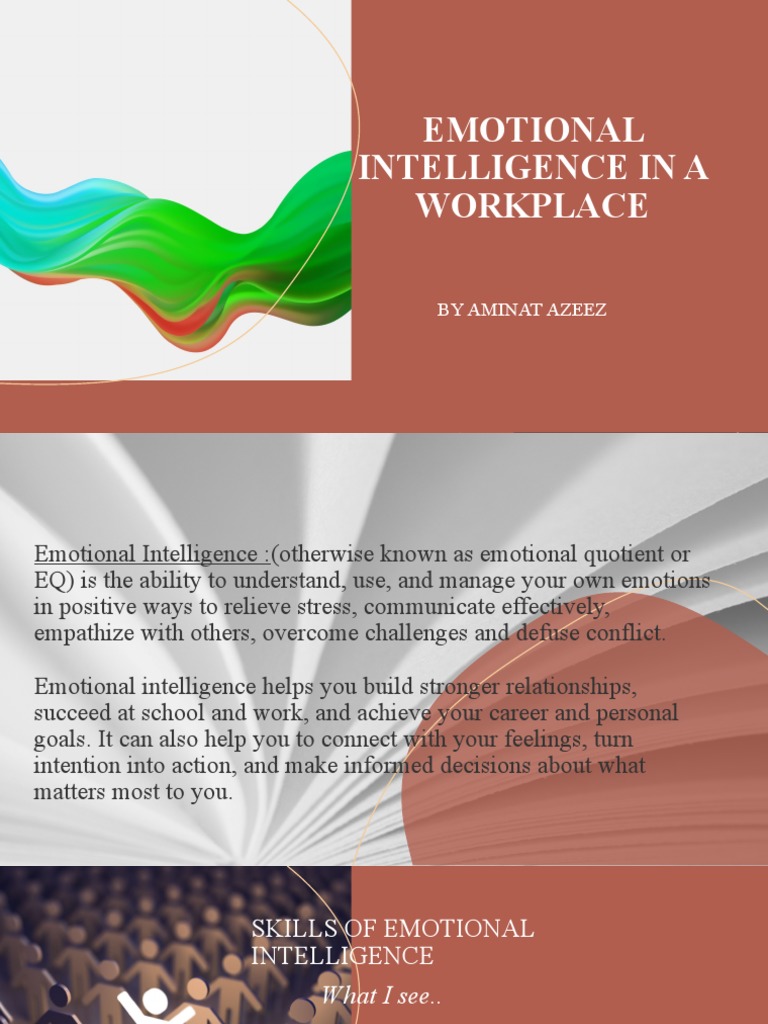 Emotional Intelligence In A Workplace Pdf Empathy Emotional