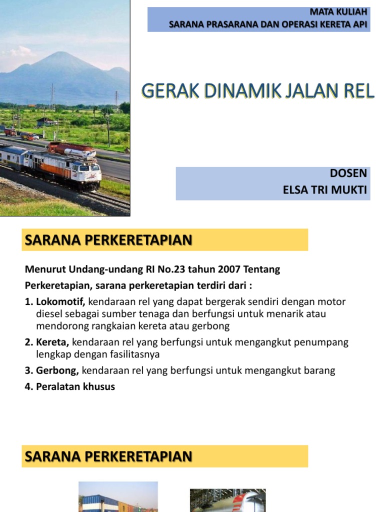 Gerak Dinamik Jalan Rel | PDF