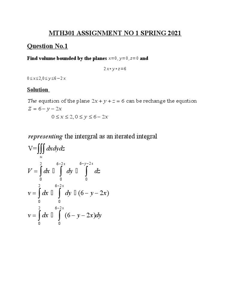 mth301 Correct Solution | PDF | Mathematical Analysis | Analysis