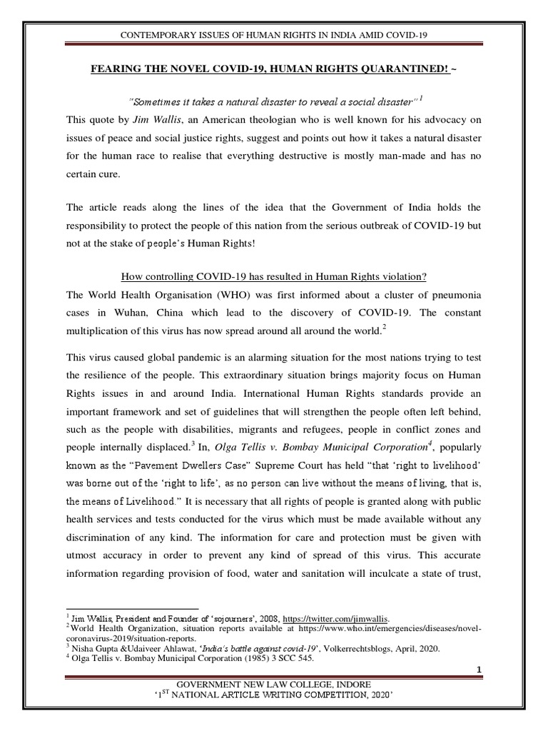 Sometimes It Takes A Natural Disaster To Reveal A Social Disaster ...