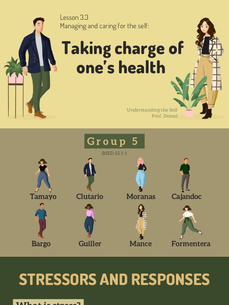 Taking Charge of Your Health | PDF | Stress (Biology) | Social Support